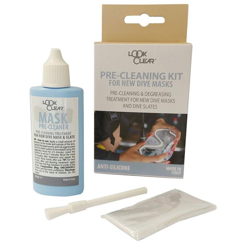 LOOK CLEAR MASK PRE-CLEANER & DEGREASER FOR NEW DIVE MASK AND SLATE ...