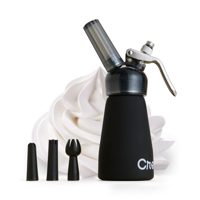 CreamRight Aluminum Whipped Cream Dispenser with Nozzles & Brush ...