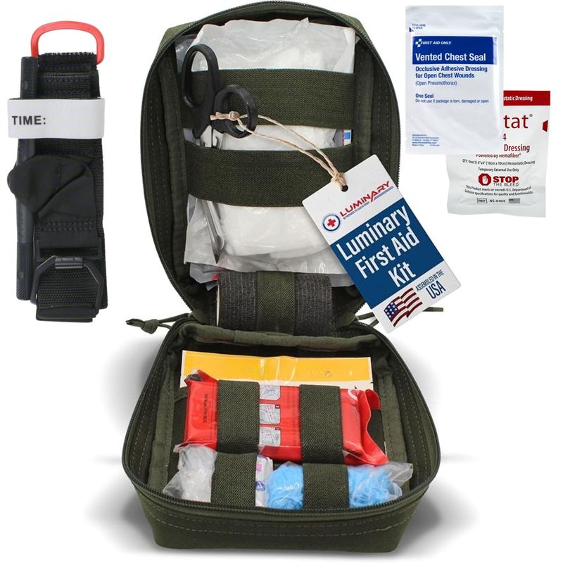 Luminary Bleeding Control Kit - Trauma Kit for Life-Threatening ...