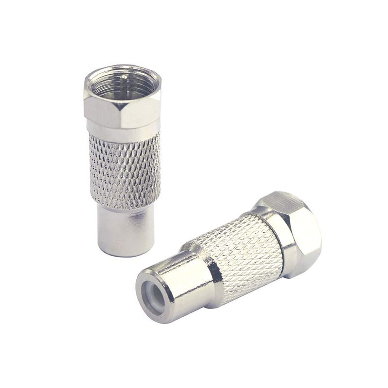 VCE 2 Pack Atari Adapter, Phono RCA Female to F Type Male RF Connector ...