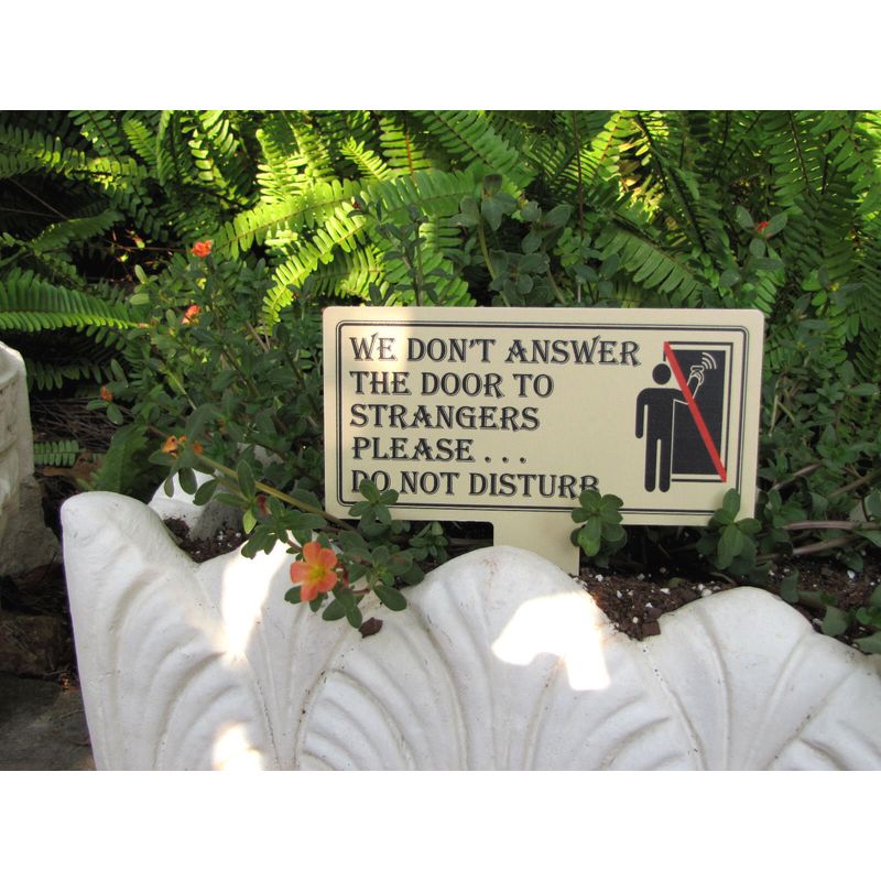 We Don't Answer The Door | Not Disturb Sign | No Soliciting Sign ...