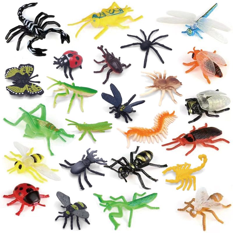 24 Pcs Bugs Toys for Kids, Bugs Toys Realistic Insects Toys, Insect Bug ...