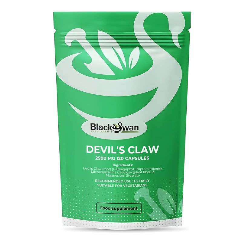 Black Swan Devil's Claw Capsules - 2500mg Antioxidant Formula Anti ...