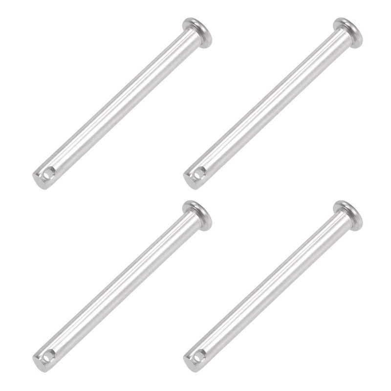 sourcing map Single Hole Clevis Pins - 6mm X 60mm Flat Head 304 Stainless Steel Link Hinge Pin ...