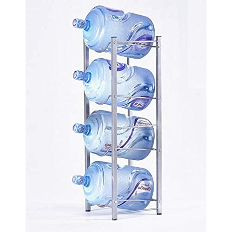 Water Cooler Jug Rack for 8 Bottles, Water Cooler Bottle Rack 4-Tier ...