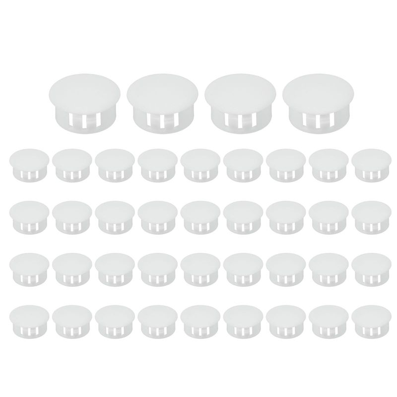 PATIKIL 22mm/7/8" Plastic Hole Plugs, 40 Pcs Flush Type Round Plug Snap ...