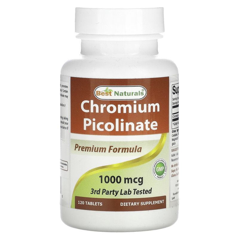 Chromium Picolinate, 1,000 mcg, 120 Tablets - Online Marketplace ...