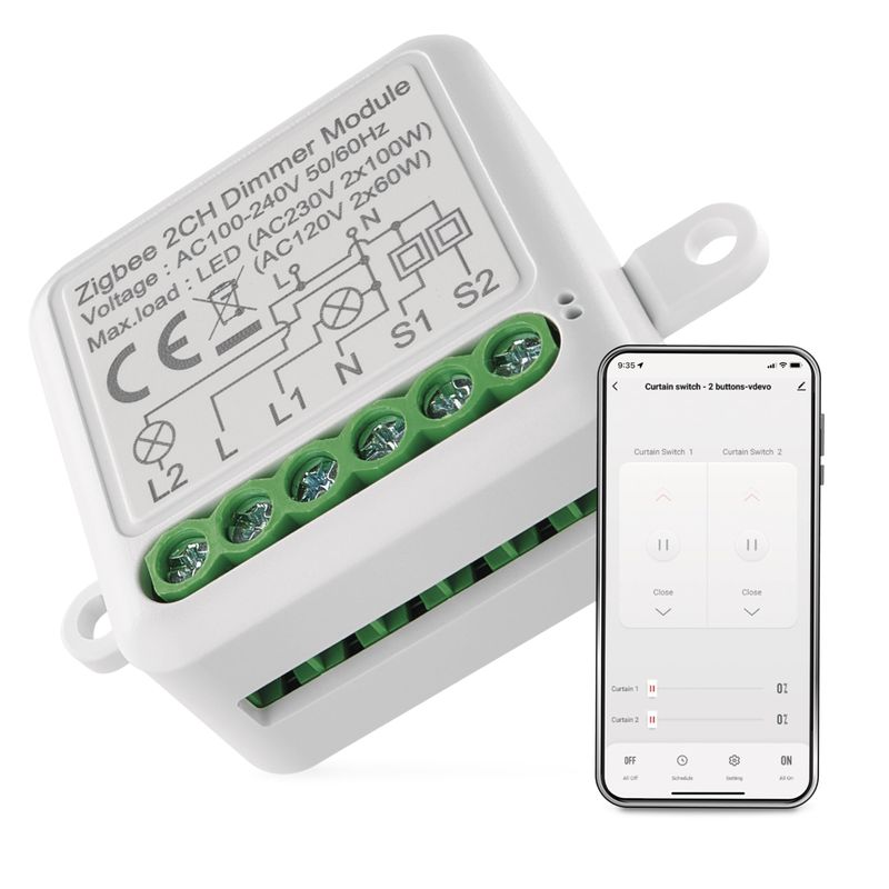 EMOS GoSmart Dimmer Module/Zigbee Smart Switch with App, Dimmable Flush ...