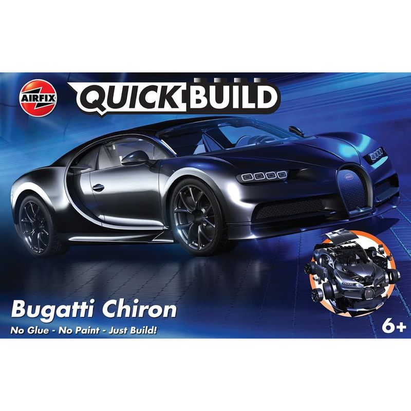 Airfix QUICKBUILD Model Car Kit J6025 Bugatti Chiron Car Building Kits ...