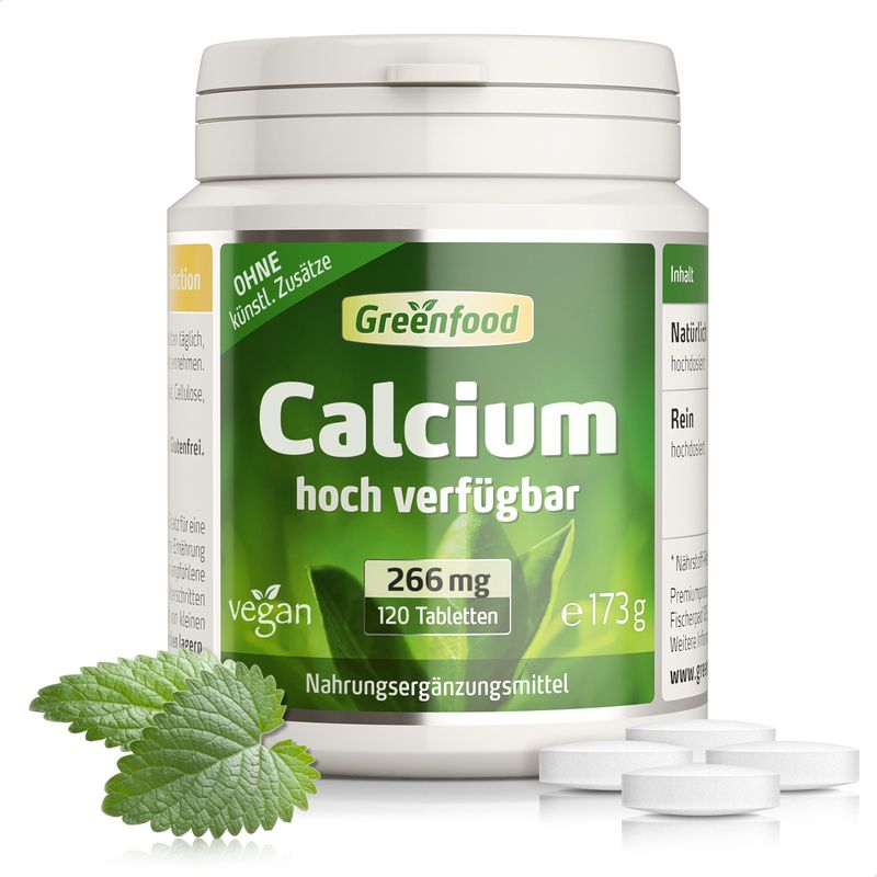 Calcium, High Dose, 266 mg – 120 Tablets, Vegan. Calcium Citrate (High ...