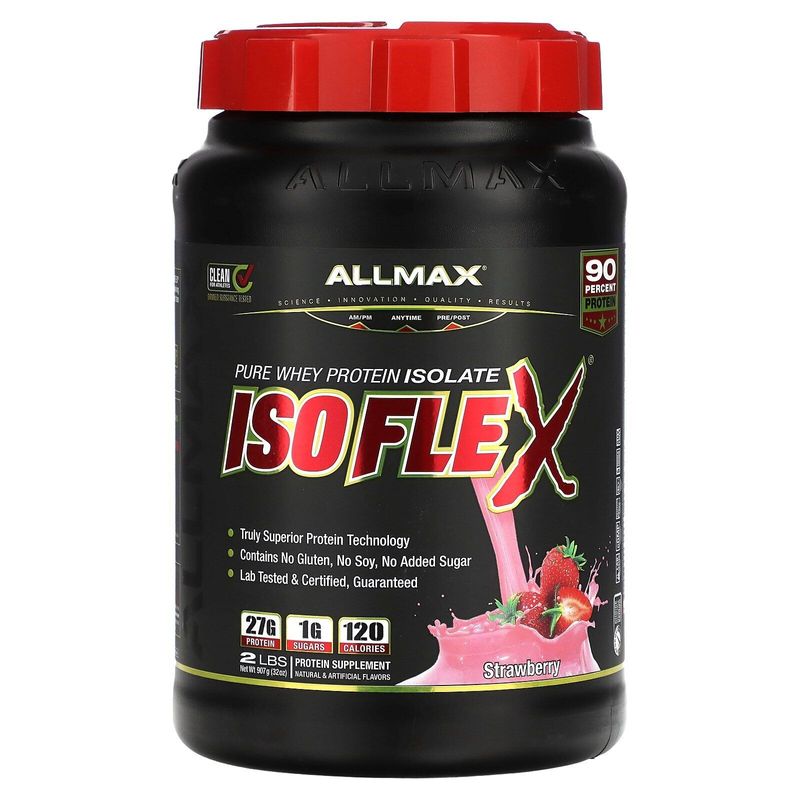 ISOFLEX®, Pure Whey Protein Isolate, Strawberry, 2 lbs (907 g) - Online ...