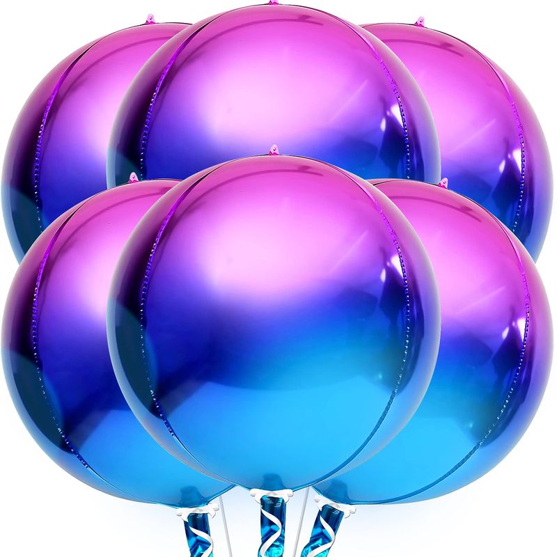 KatchOn, Purple Galaxy Balloons - 22 Inch, Pack of 6 | Iridescent ...