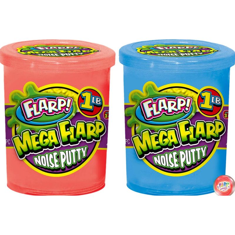 JA-RU 1Lb Mega Flarp Noise Putty Scented (2 Units), Fidget Toy Squishy ...