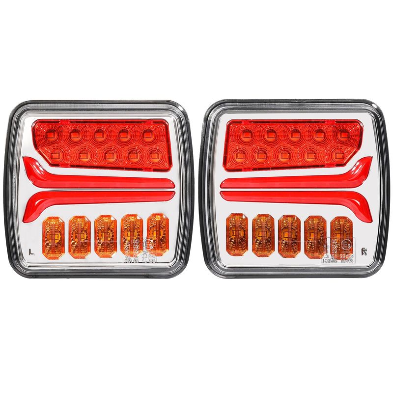 SPARKMOTO 2pcs LED Trailer Tail Lights 12V 24V Universal, LED Rear ...