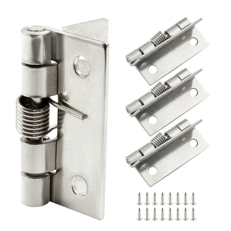 Hitefu 4PCS Spring Hinges, 1.5 Inch Small Self Opening Hinge Spring ...
