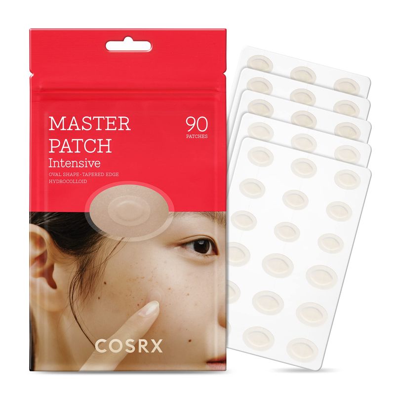 COSRX Master Patch Intensive 90 Patches | Oval-Shaped Hydrocolloid Pimple Patch with Tea Tree ...