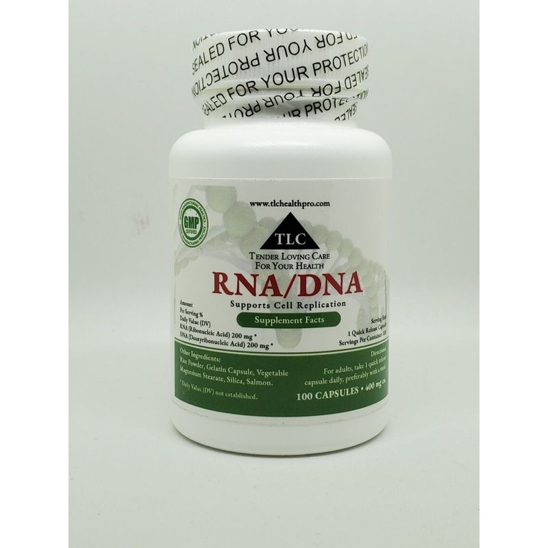 TLC HEALTH RNA/DNA - 100 Caps 400 mg - Supports Cell Regeneration ...