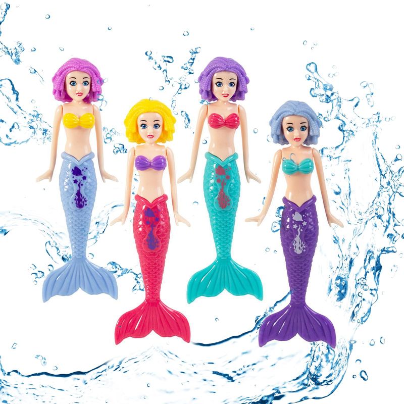 YAGE Mermaid Pool Toys, Gravity Sinking Swimming Pool Toys for Kids ...