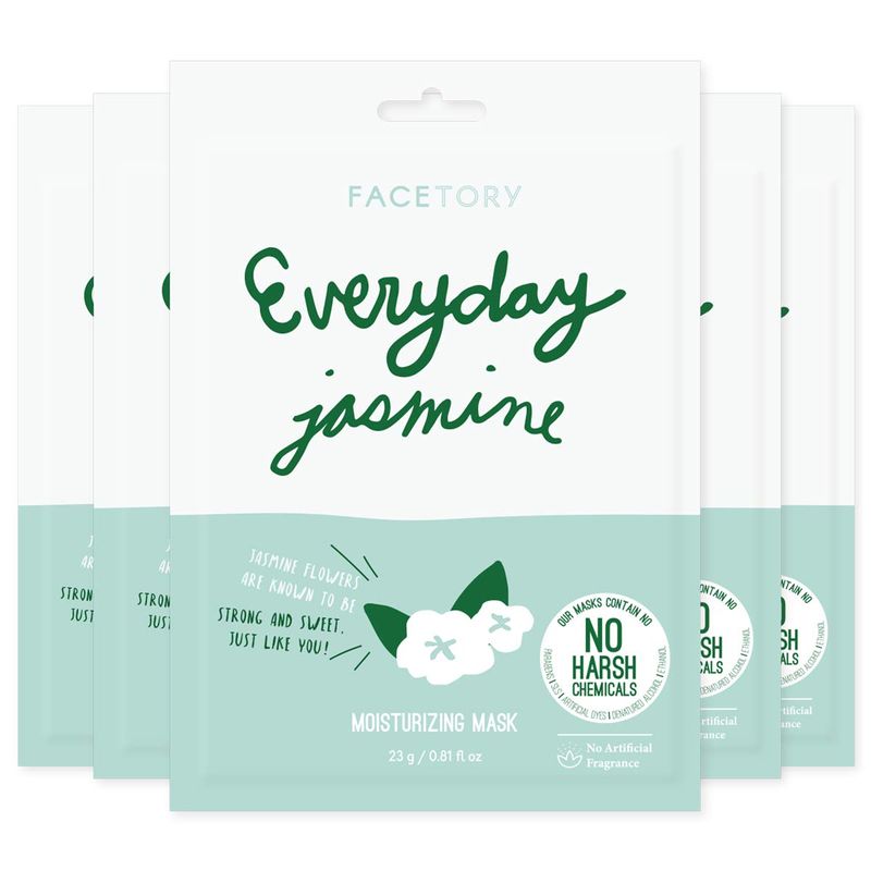 FACETORY K Beauty Face Mask Skin Care - Everyday JASMINE Moisturizing ...