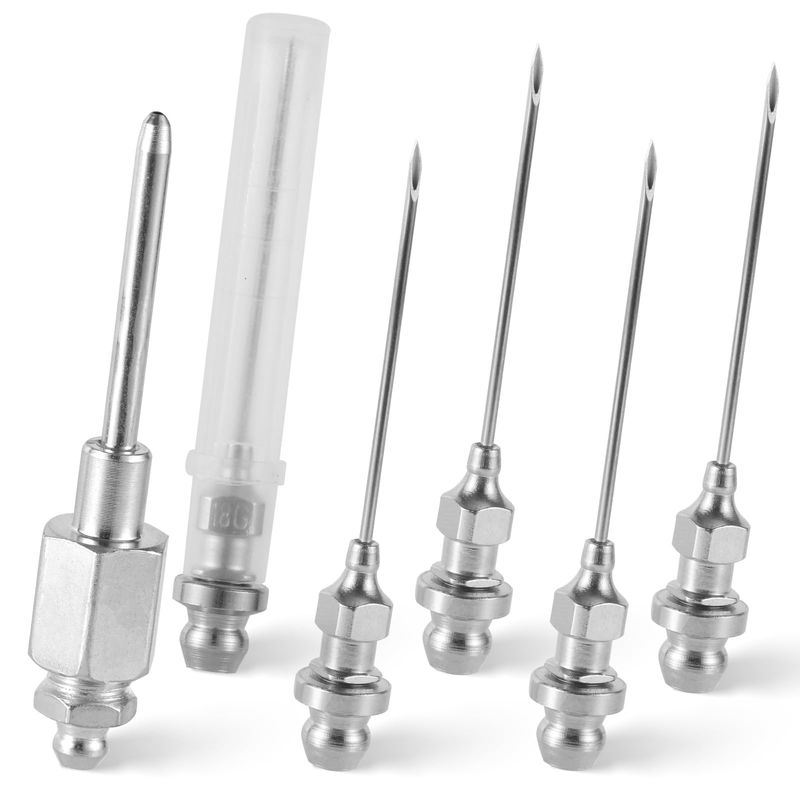 XIHIRCD 5pcs Grease Needle Nozzle, Bearing Grease Injector Needle with ...