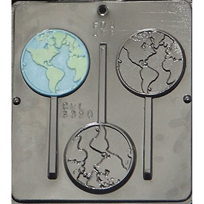 World Earth Globe Lollipop Chocolate Candy Mold 3320 - Online ...