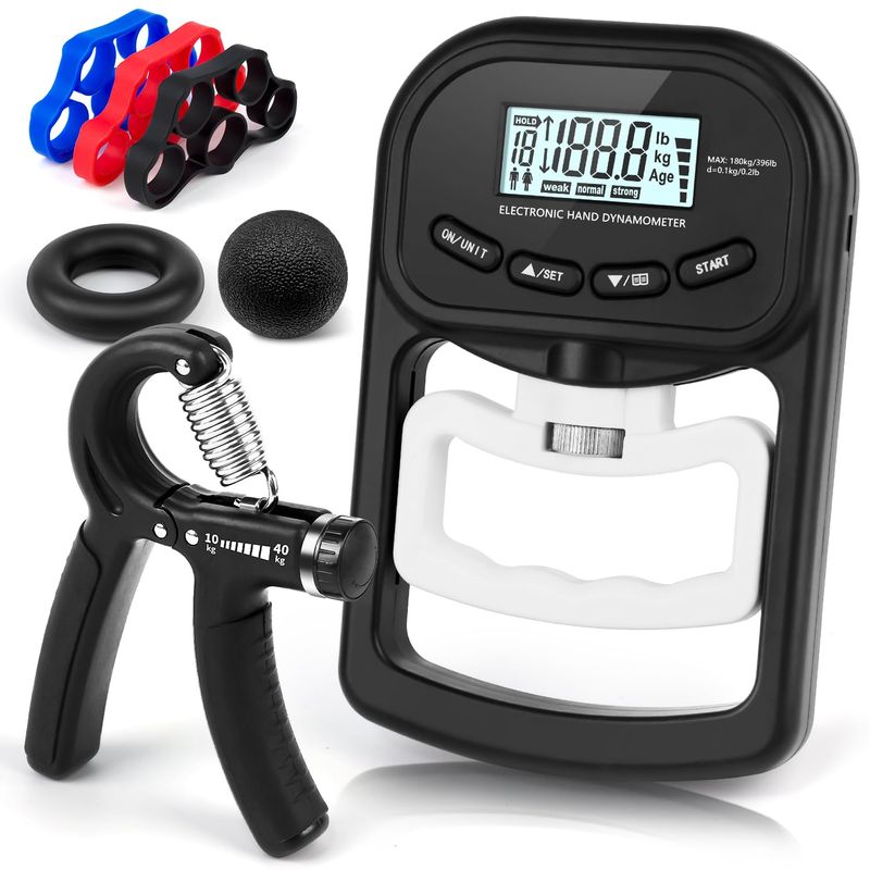 IMENSEAS Grip Strength Trainer 7 Pack, Grip Strength Tester Trainer ...