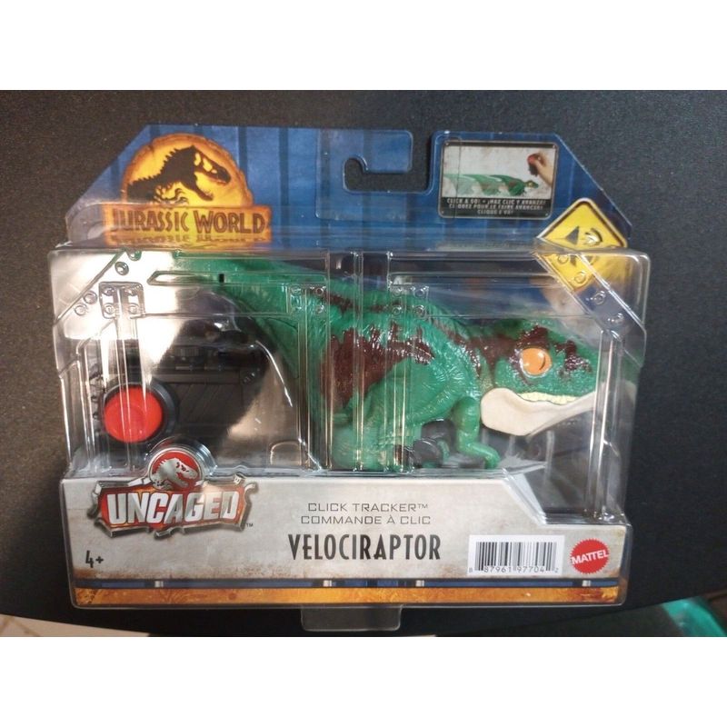 Mattel Jurassic World Velociraptor Attack Toy Uncaged Click Tracker 7 ...