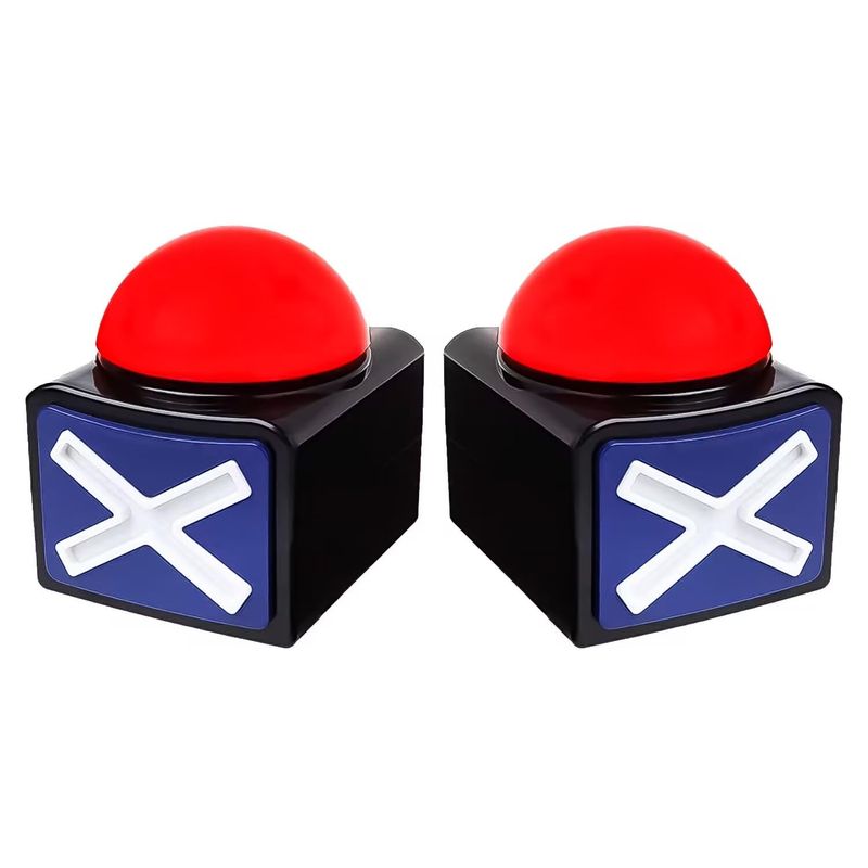 RIBOSY Game Answer Buzzer, Game Buzzer with Lights and Sound Trivia ...