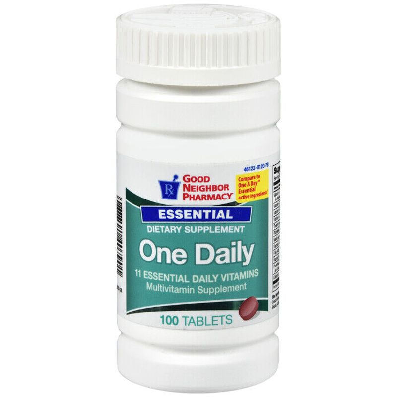 GNP ONE DAILY ESSENTIAL TAB 100 multivitamin ORAL TABLET - Online ...
