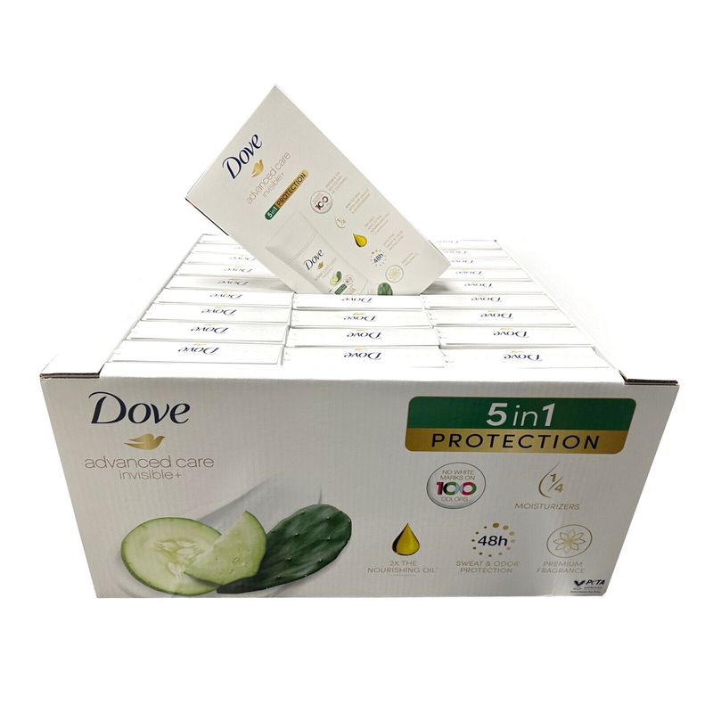 27 x 4-PACKS Dove Advanced Care invisible+ Antiperspirant Deodorant, 2. ...