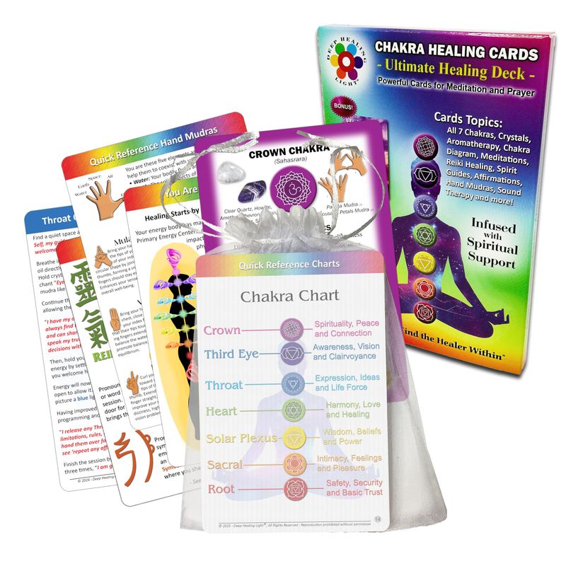 Deck of Chakra Healing Cards Helps Restore and Balance Your Energy with ...