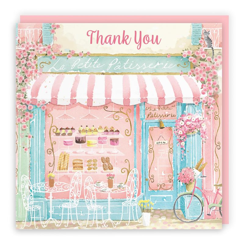 Hunts England - La Petite Patisserie Thank You Card For Her - Charming ...