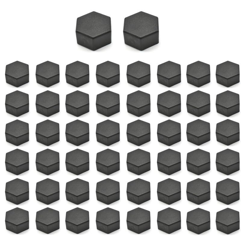 50 Pcs Hex Nut Covers, Black M6*10 * 8 Nut Caps, Plastic Nut Protection ...