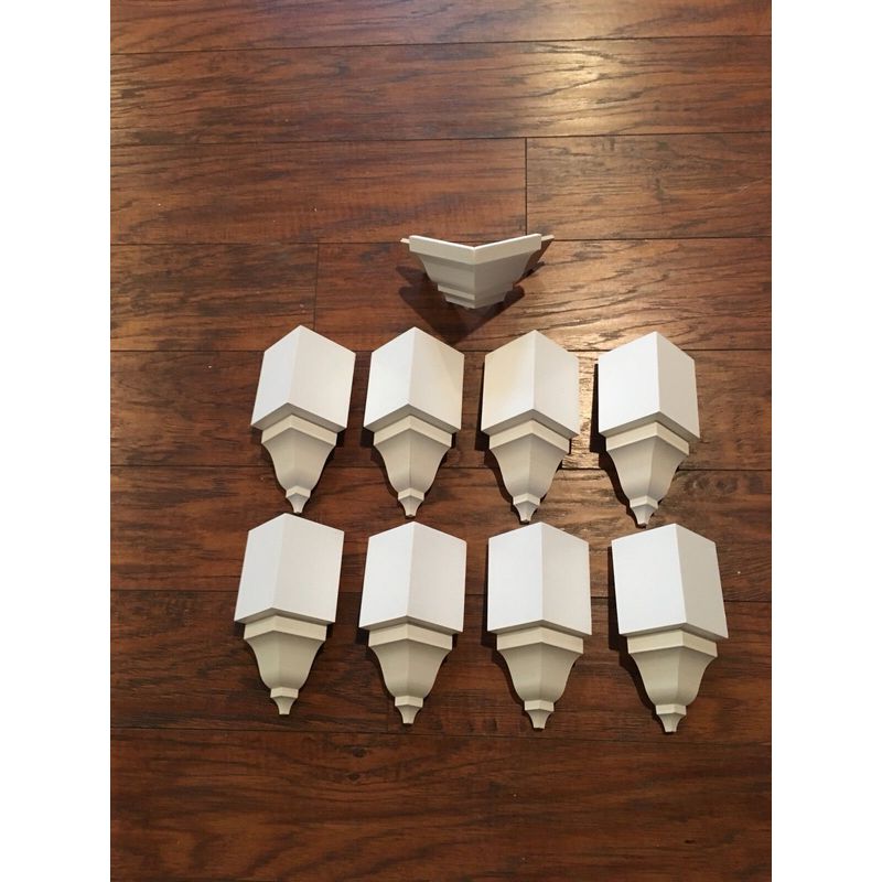 Crown Molding Corners 8 Insides + 1 Free Outside Corner For 3 5/8 ...