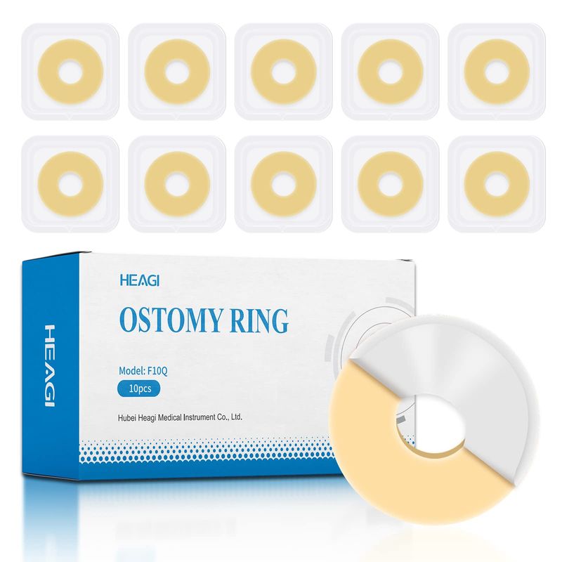 Heagimed 10Pcs 2mm Moldable Ostomy Rings, Hydrocolloid Stoma Barrier ...