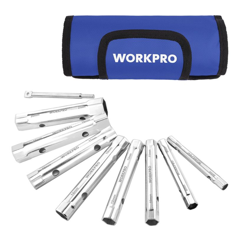 WORKPRO 9-Piece Shower Valve Socket Wrench Set | Metric Box Spanner ...