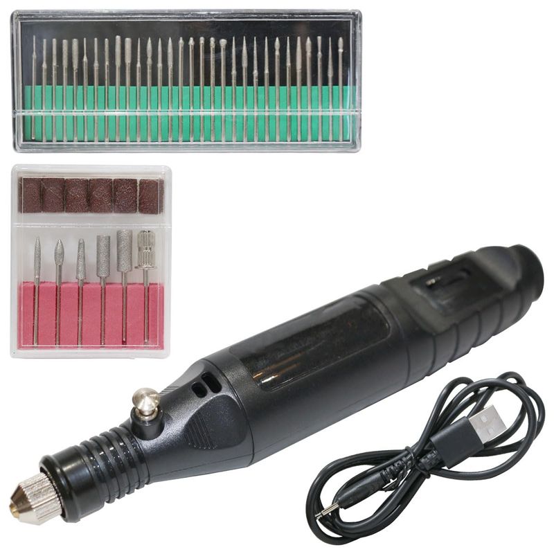 Electric Mini Router Router Grinder, 30 Types, Diamond Bit Set, Hobby ...