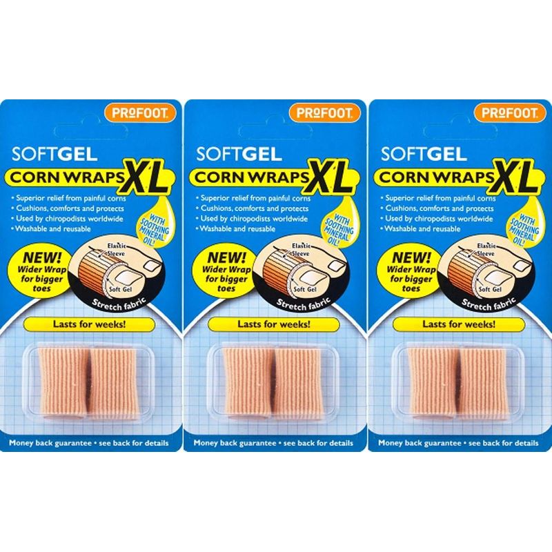 Profoot Soft Gel Corn Wraps XL x 3 Packs - Online Marketplace - EveryMarket