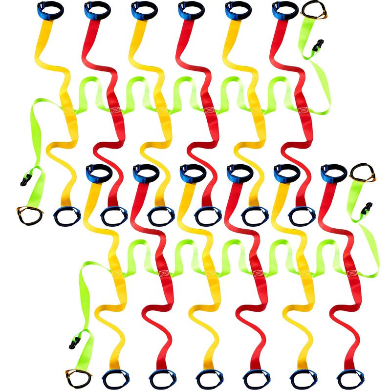 2 Pieces Toddlers Walking Rope with 14 Handles for Preschool Colorful ...
