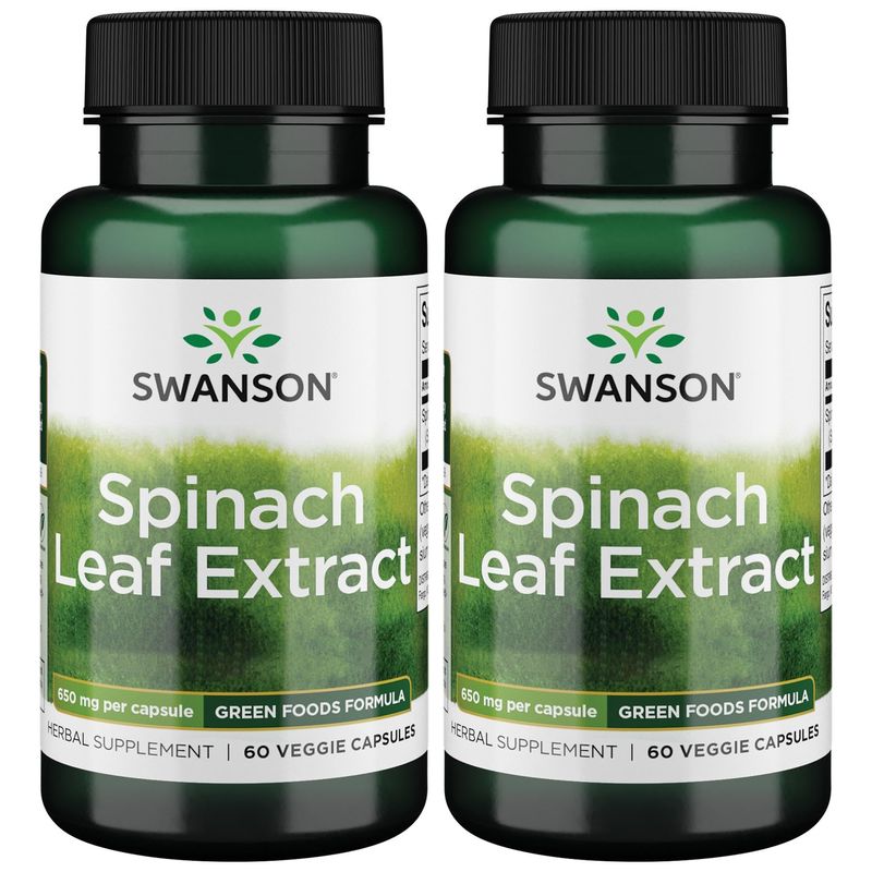 Swanson Spinach Leaf Extract - Herbal Supplement Promoting Overall ...