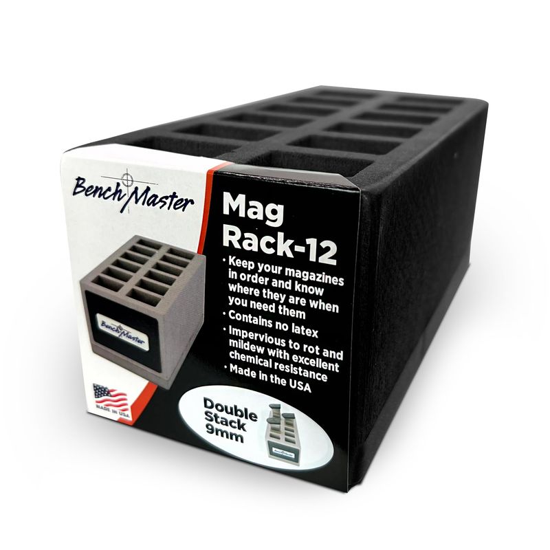 BenchMaster Double Stack 9mm Mag Rack (4" x 4" x 7.8"), Pistol Rack ...