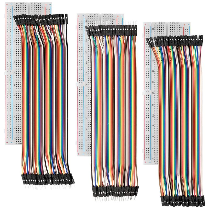 AZDelivery Breadboard Kit - 3 x Jumper Wire m2m/f2m/f2f + Set of 3 ...