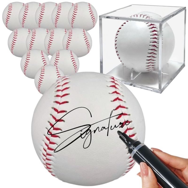 Baseball Sign Ball Case Set, Hard, Graduation, Keepsake, Club ...
