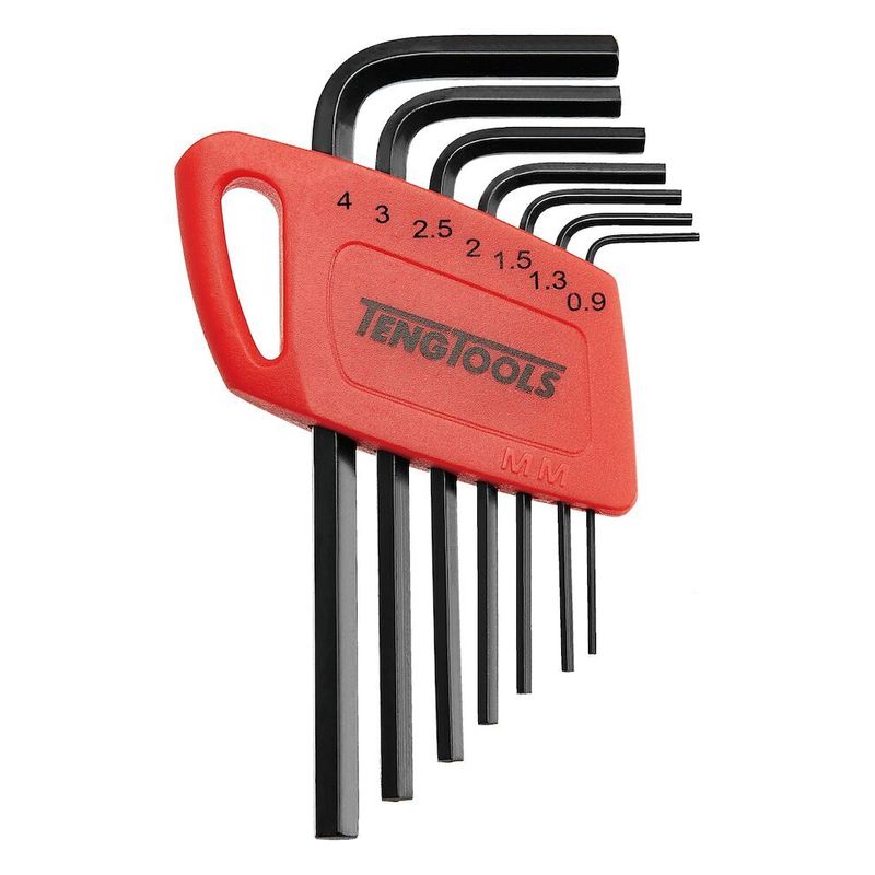 Teng Tools 7 Piece Mini Metric L Shape Hex Key Set (0.9MM to 4MM ...