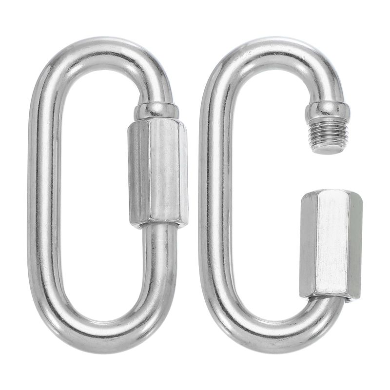 PATIKIL M10 Quick Link Chain Connector, 2 Pcs 3/8" 304 Stainless Steel ...