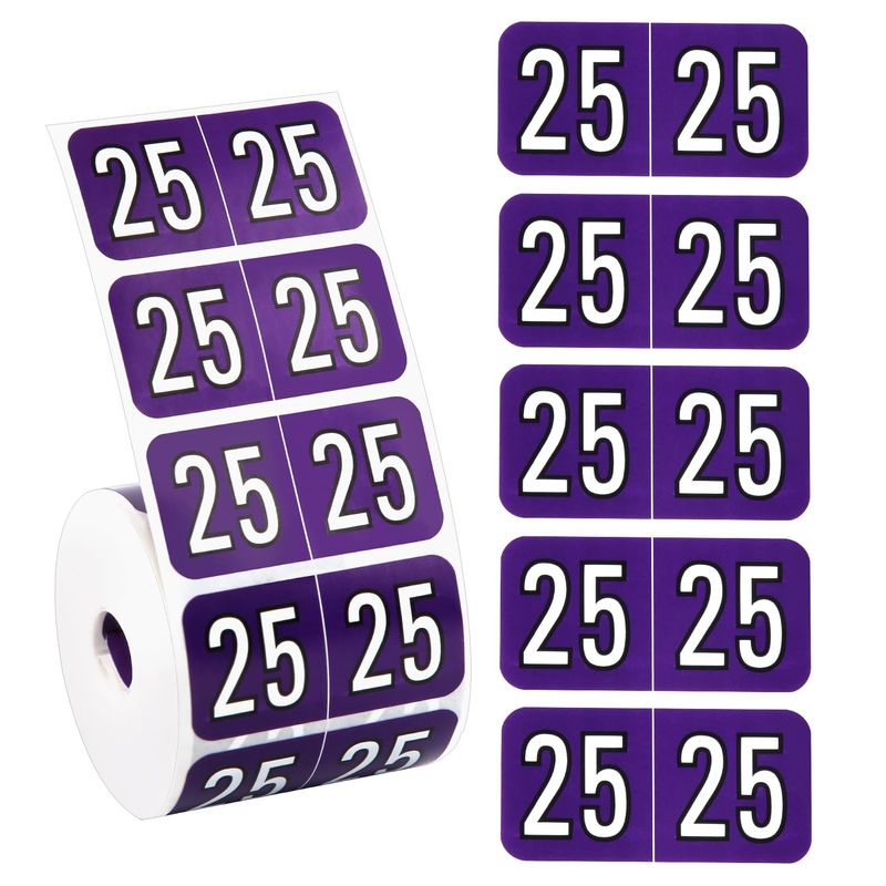 500pcs 2025 Year Stickers, 1.5x0.75in 2025 New Year Stickers File ...