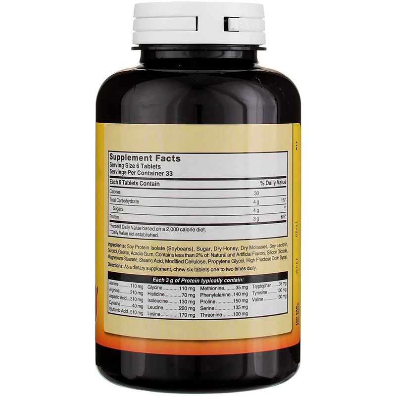 Protein Tablets Honey Flavor 200 Tabs - EveryMarket