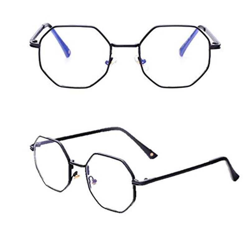 Eyeglasses Black PD66 Degree Octagon Shape Glasses Stylish Round ...