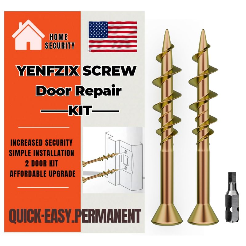 Door Repair,Door Security,Reinforced Door Screw Kit for Strike Plates ...