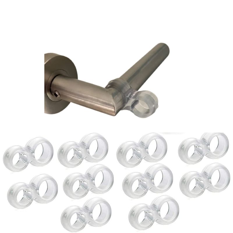 HOPS Door Stop Lever Buffer, Set of 5 Sizes (10, 15, 20mm), Transparent ...